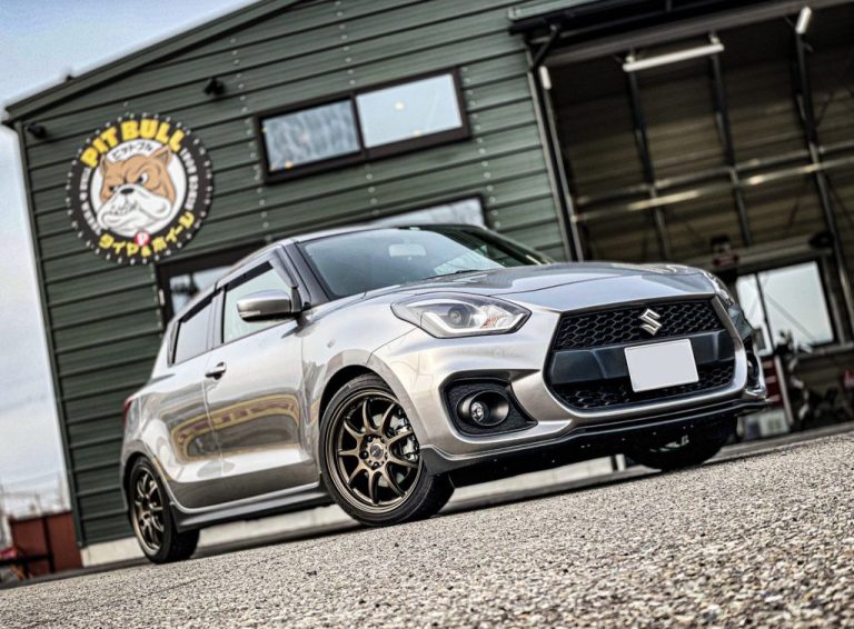 SUZUKI SWIFT SPORTS ZC33S × T-DEMAND PRO DAMPER スポーツ+生脚シャコタンのスイスポ誕生！！｜タイヤ&ホイール PIT BULL