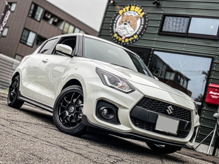 SUZUKI SWIFT SPORTS ZC33S × T-DEMAND PRO DAMPER スポーツ+生脚シャコタンのスイスポ誕生！！｜タイヤ&ホイール PIT BULL